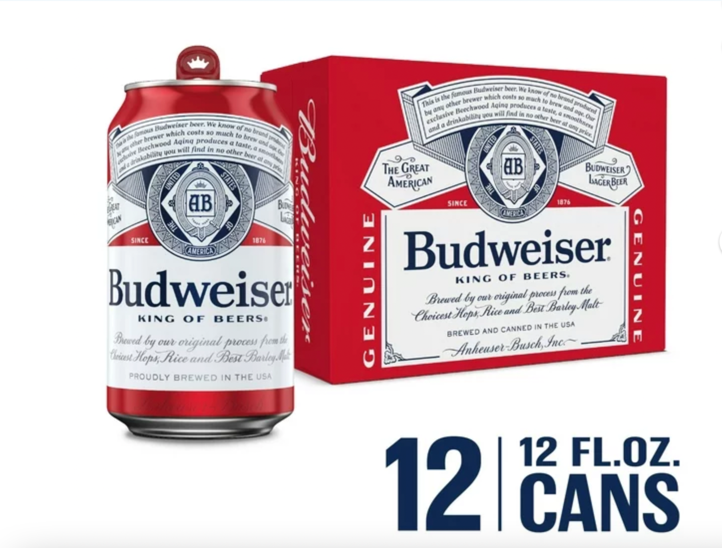 Budweiser 12 Pack Cans | TreesAndBrews