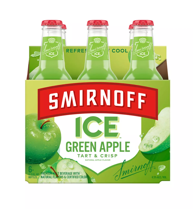 Smirnoff Green Apple 6 pack | TreesAndBrews